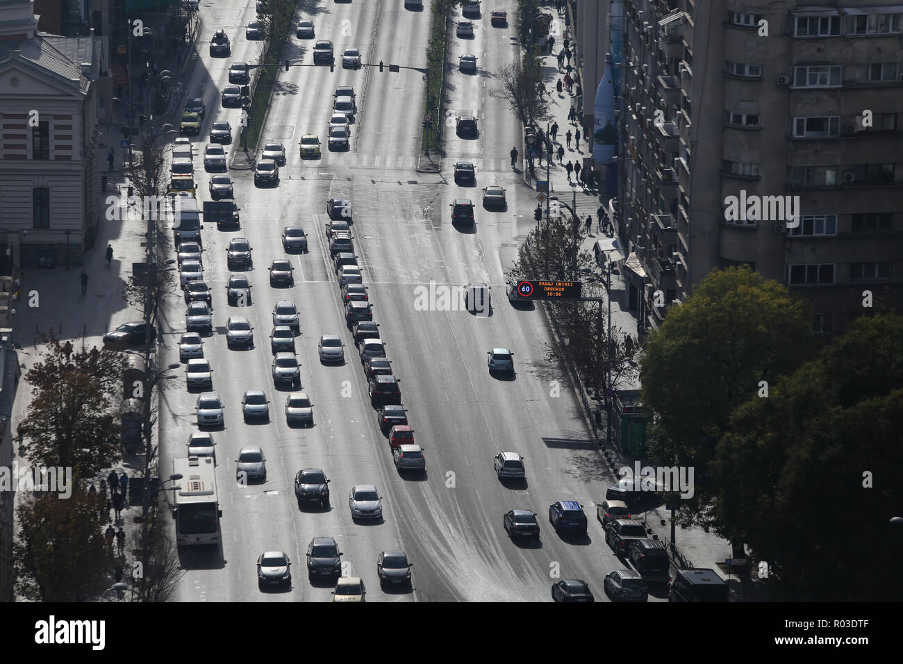 Bucharest traffic city centre hi-res stock photography and images - Alamy
