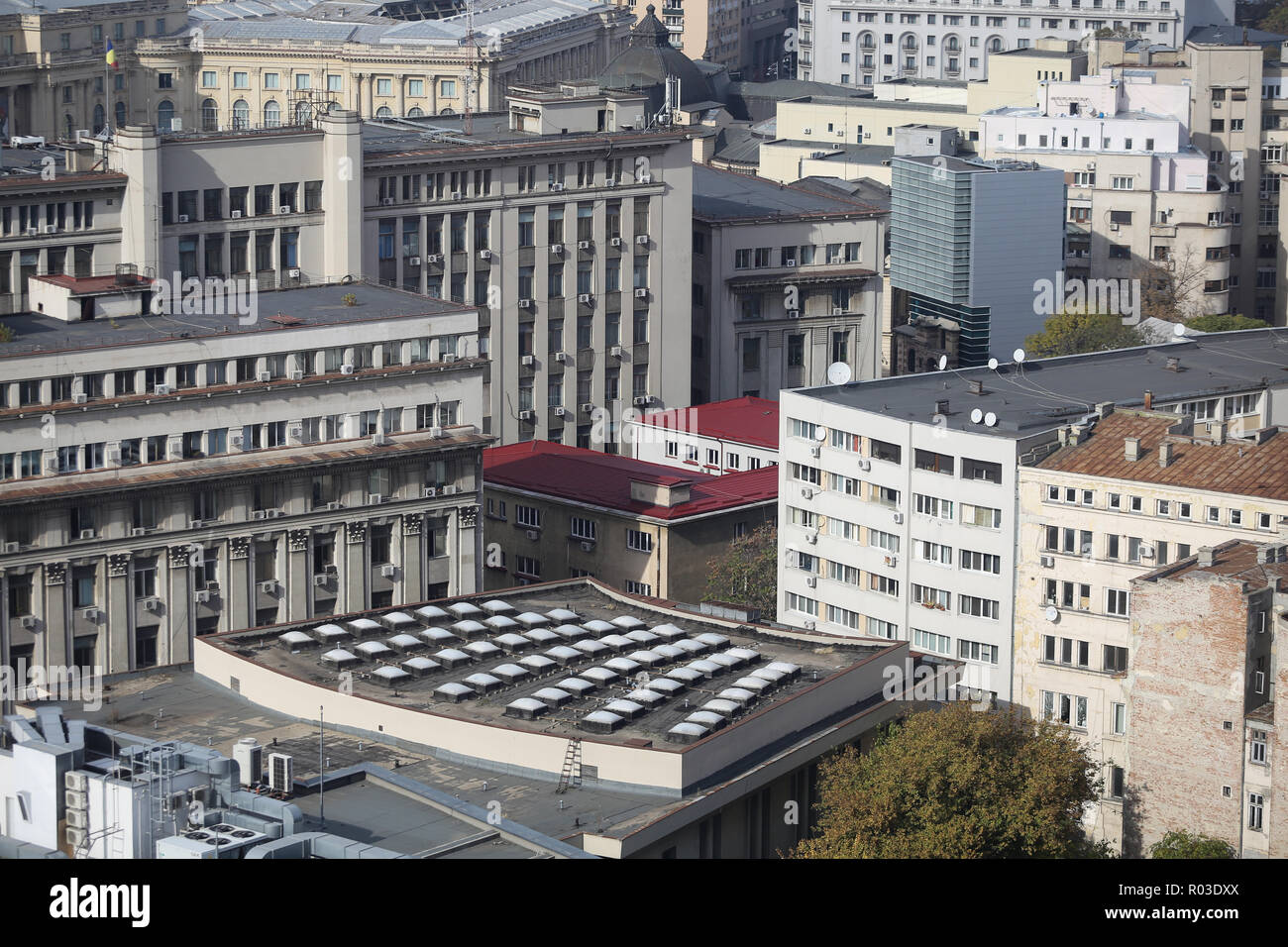 Old town Bucharest seen from above Stock Photo - Alamy