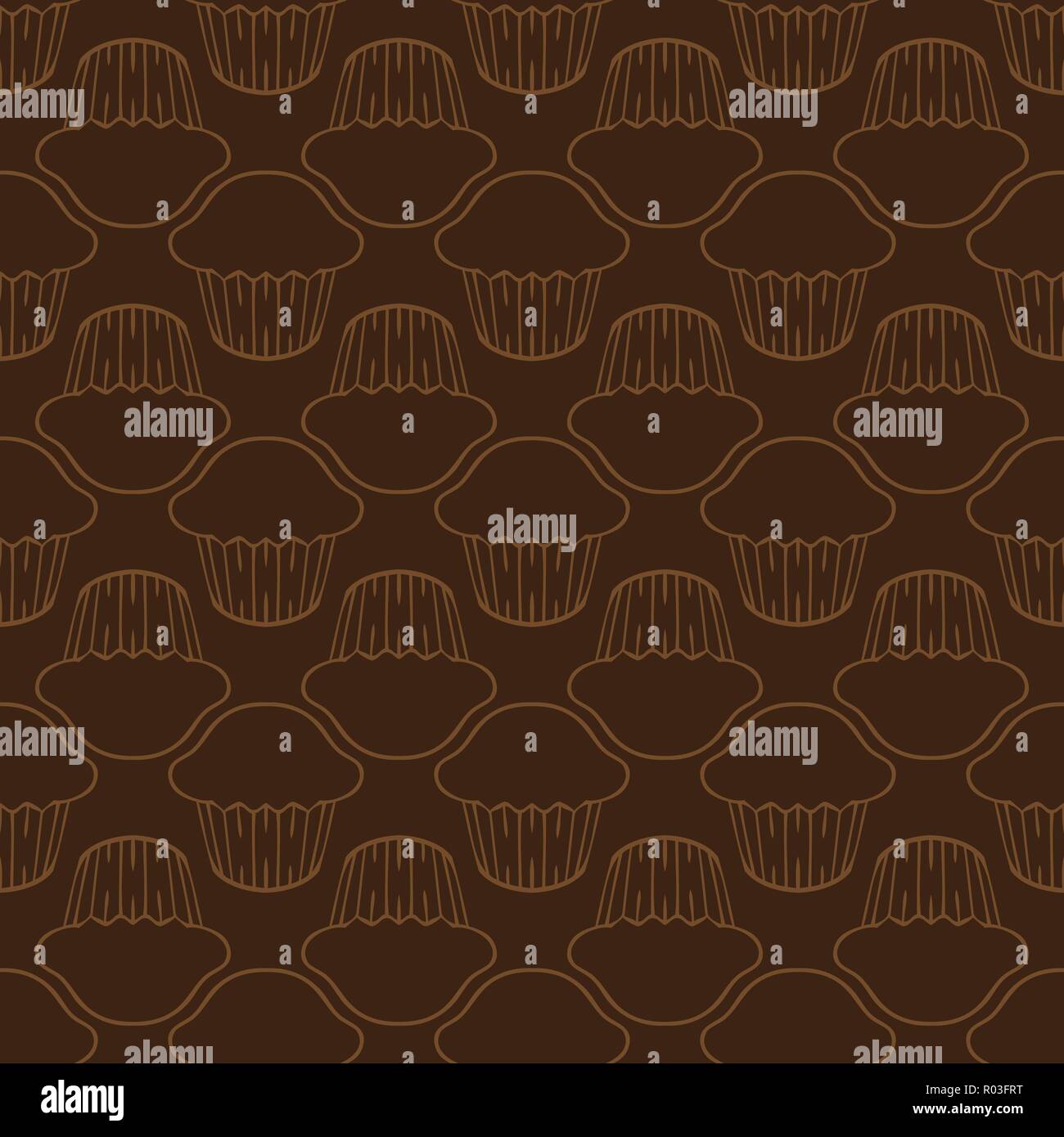 Cream choco cake seamless pattern Stock Vector Image & Art - Alamy