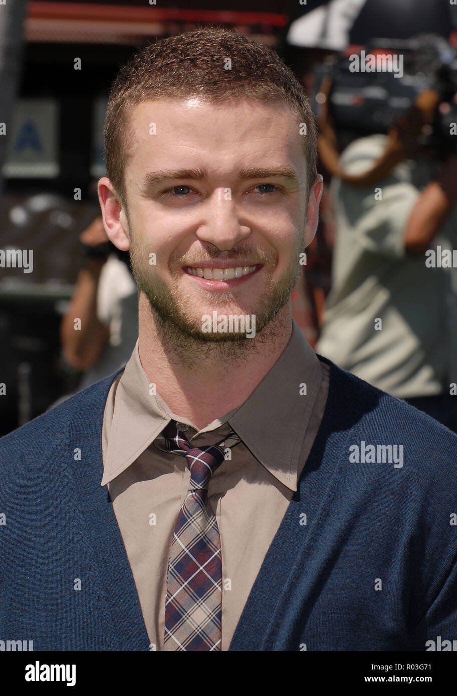Justin Timberlake arriving at SHREK The THIRD Premiere at the Westwood ...