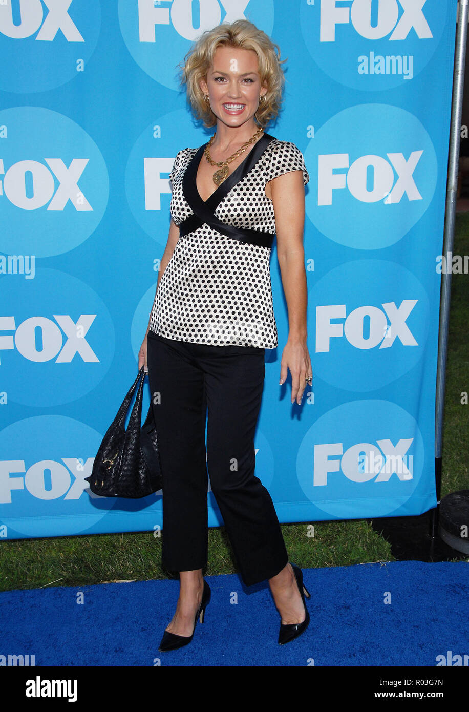 Kelly Carlson arriving at the FOX tca Summer party at the Ritz Carlton ...