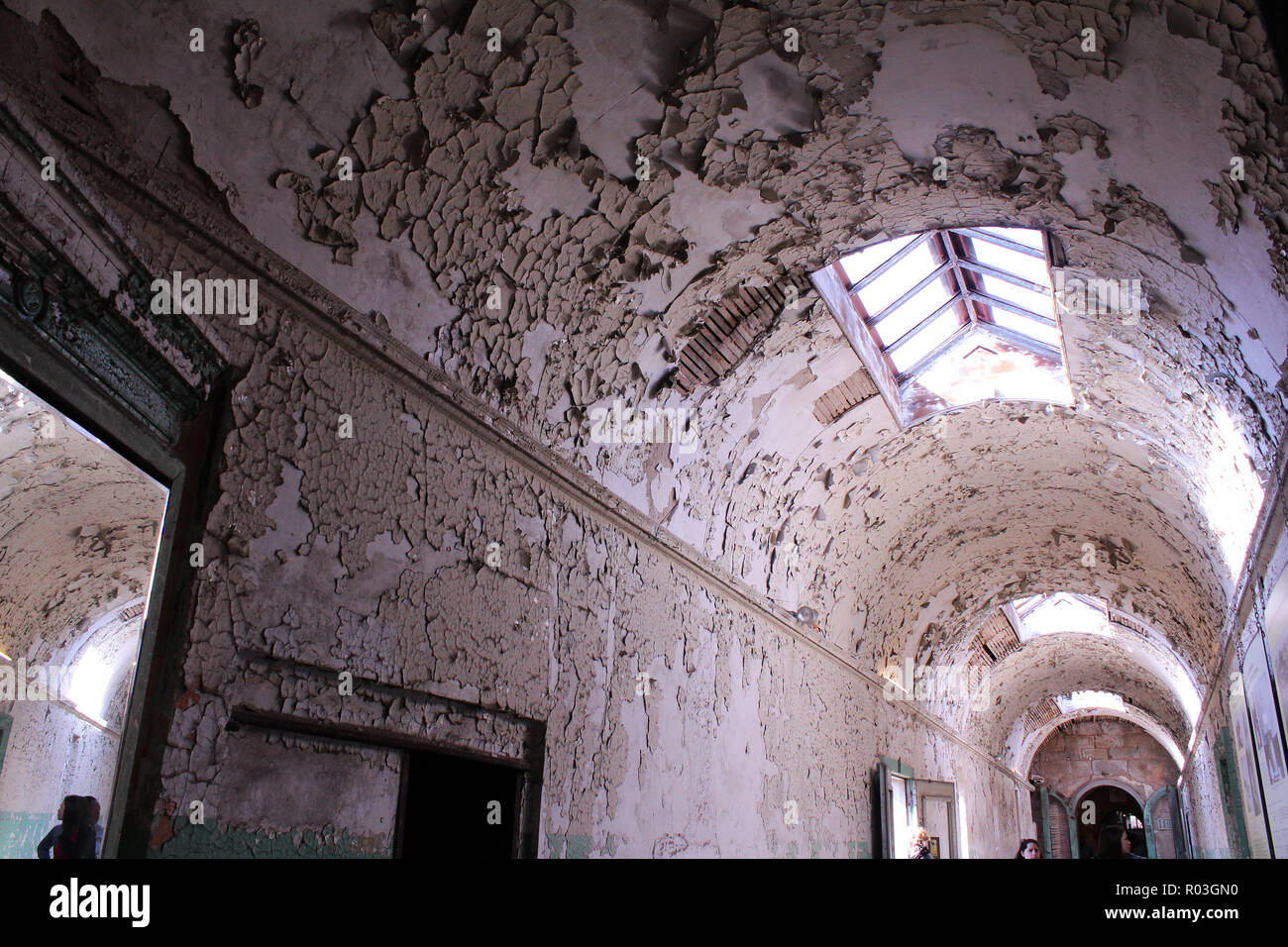 Interior of the historic Pennsylvania State Penitentiary, Philadelphia ...
