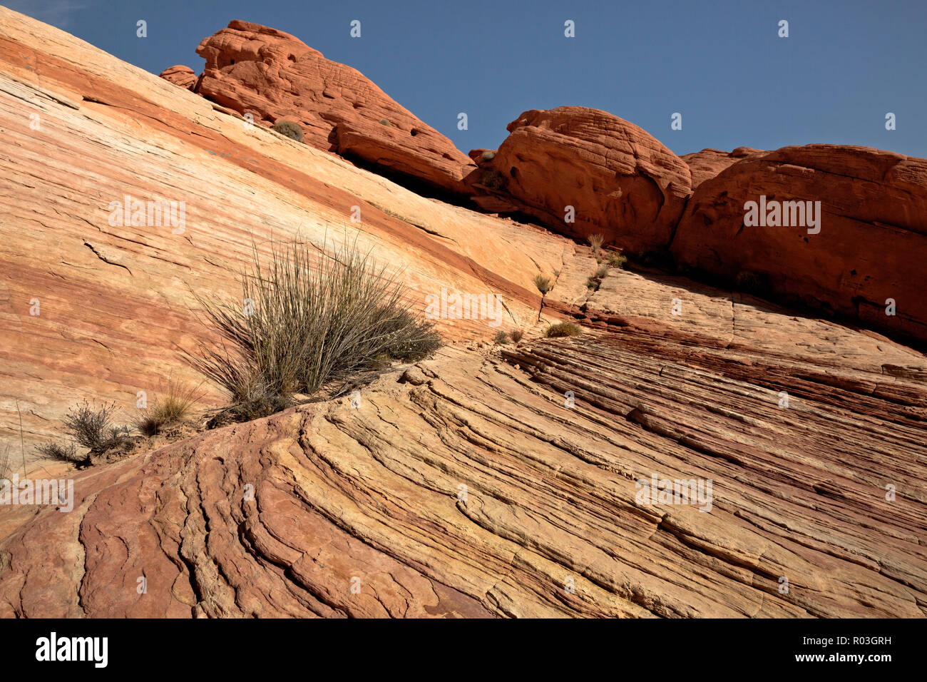 Colorful stripes in sandstone hi-res stock photography and images - Alamy