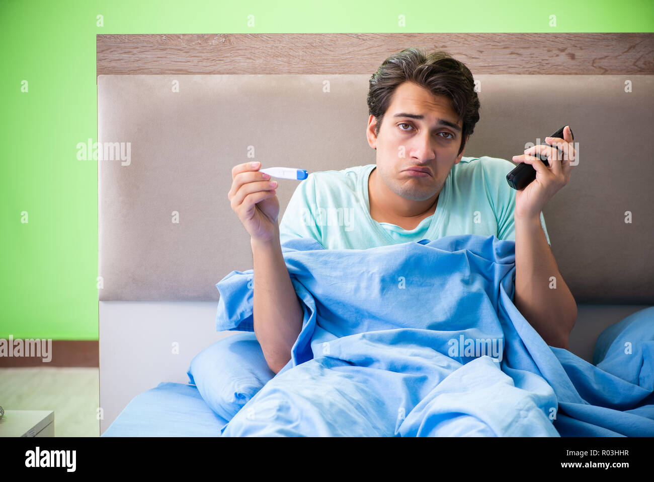 Man suffering from sleeping disorder and insomnia Stock Photo - Alamy