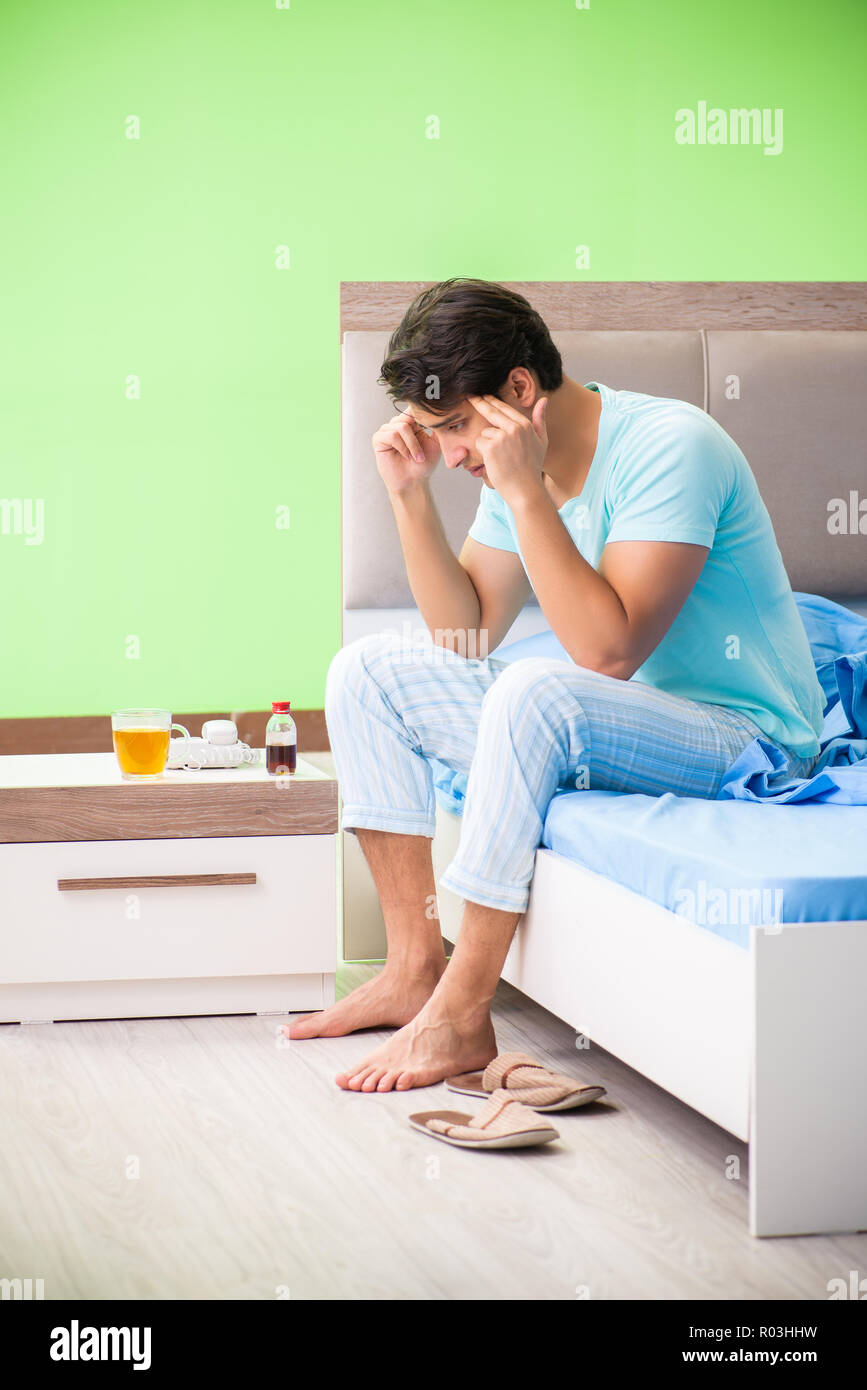 Man suffering from sleeping disorder and insomnia Stock Photo - Alamy