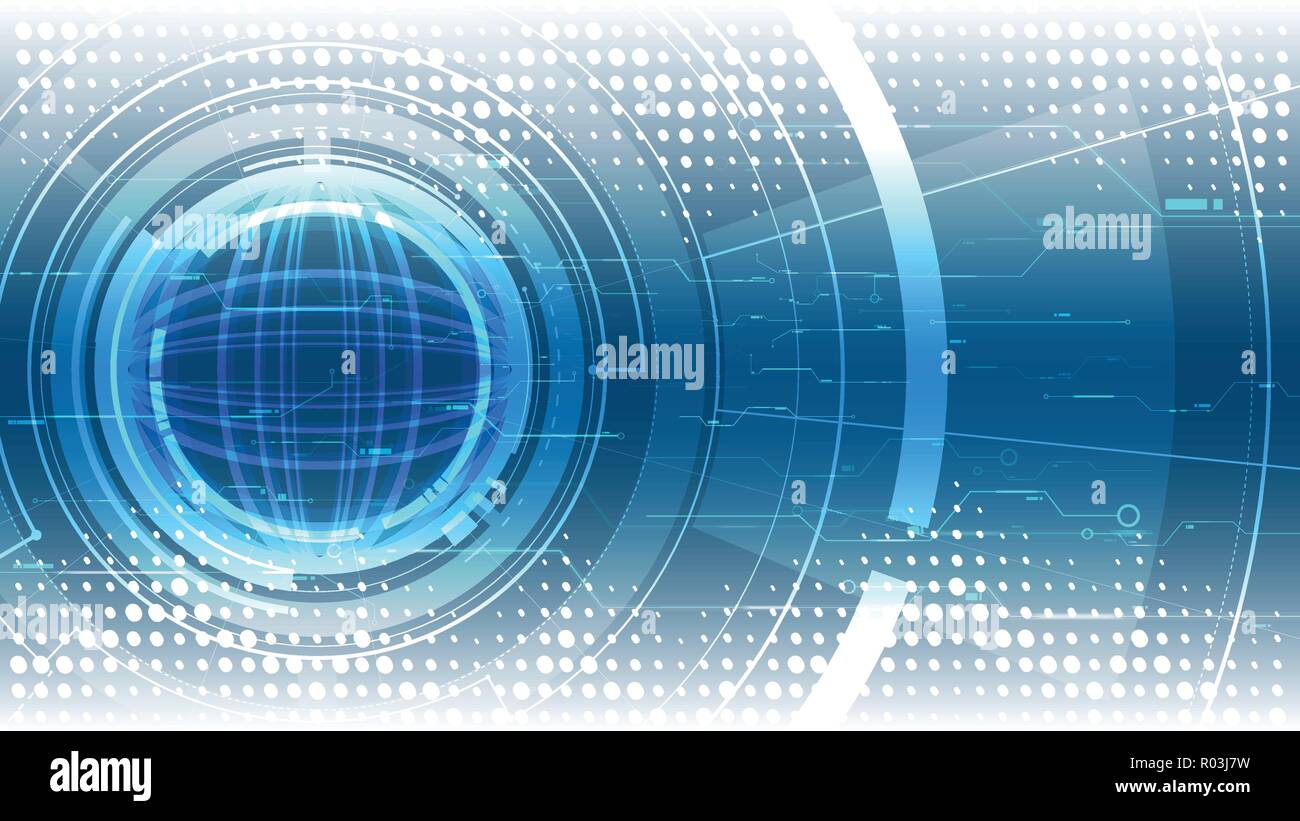 Vector abstract high technological interface background design Stock Vector Image & Art - Alamy