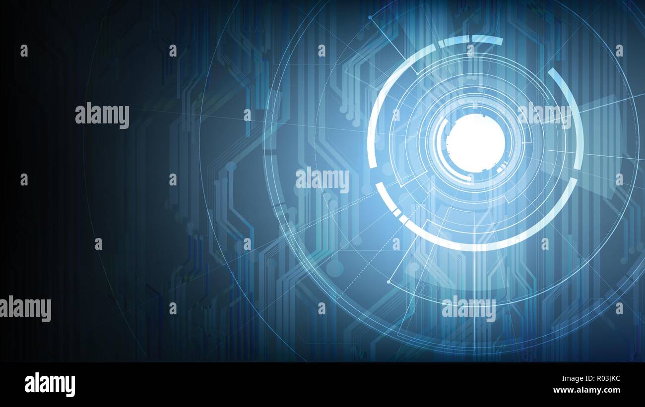 Vector abstract technological touch signal background design Stock ...