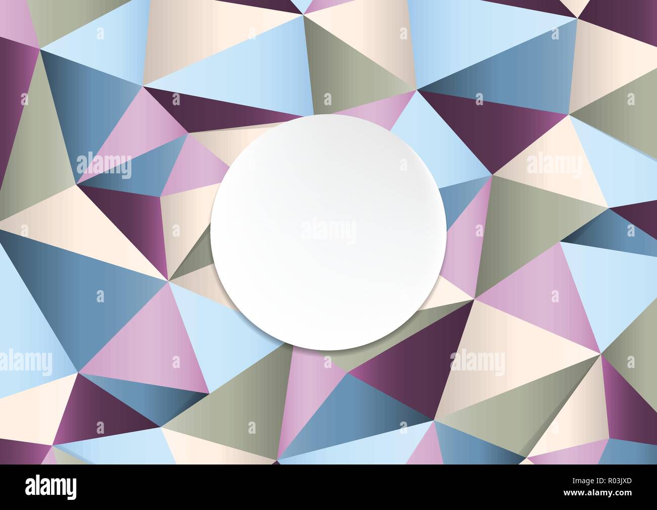 Geometric handcraft colorful paper template abstract background vector ...