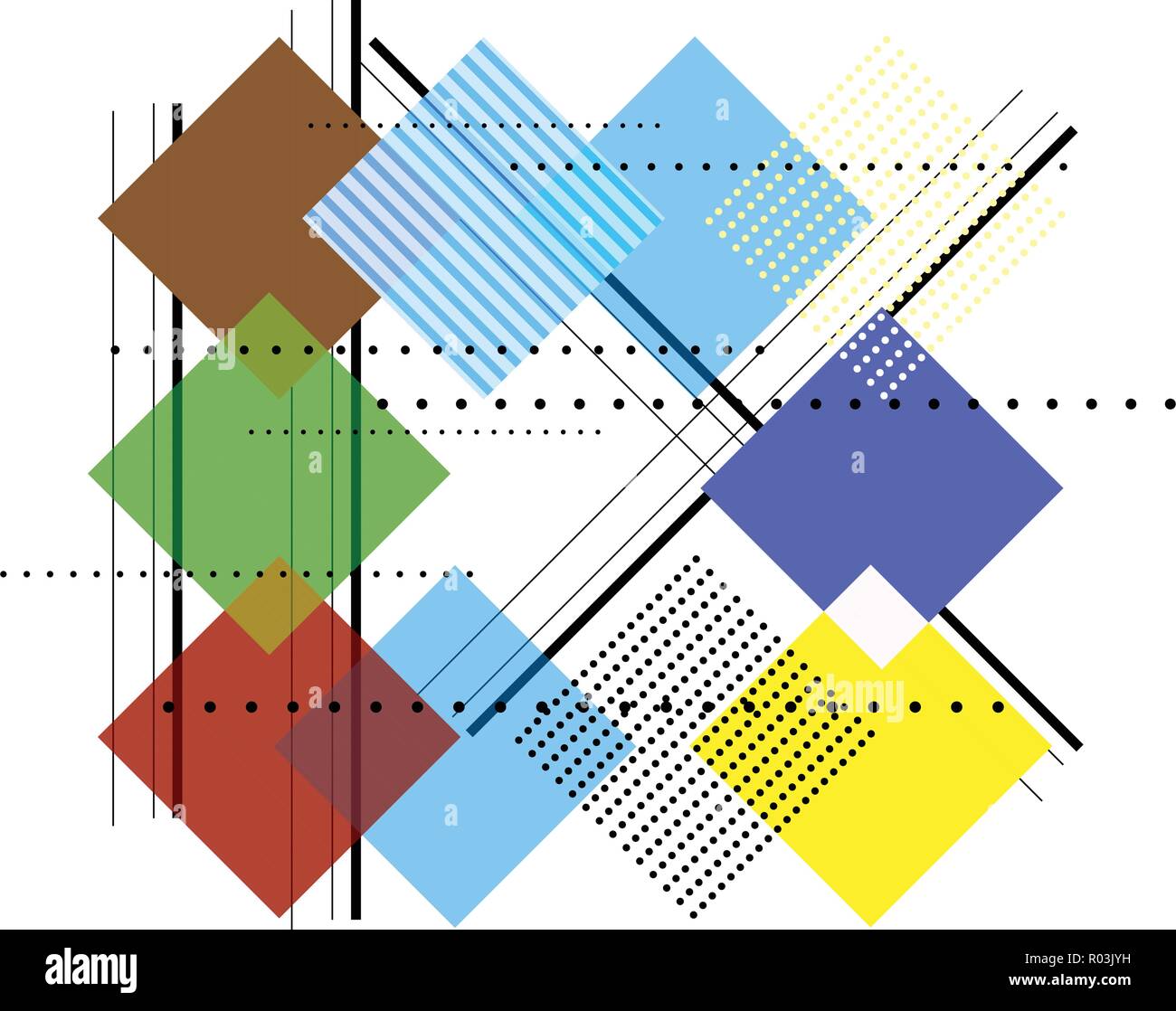 Vector geometric art template abstract background design Stock Vector ...