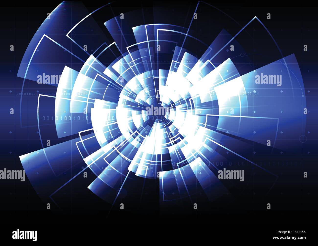 Technological radar light effect vector background abstract design ...