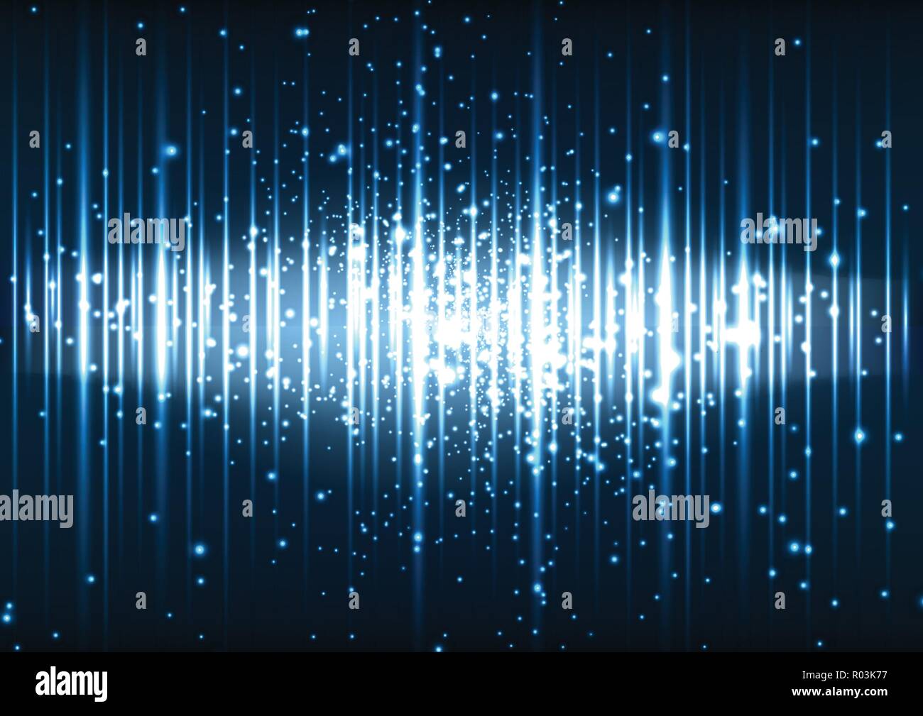 vector abstract blue space light effect background design Stock Vector ...