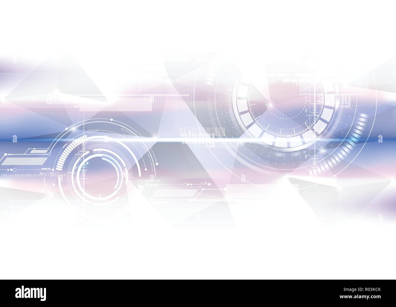 Technological geometric colorful horizontal interface abstract ...