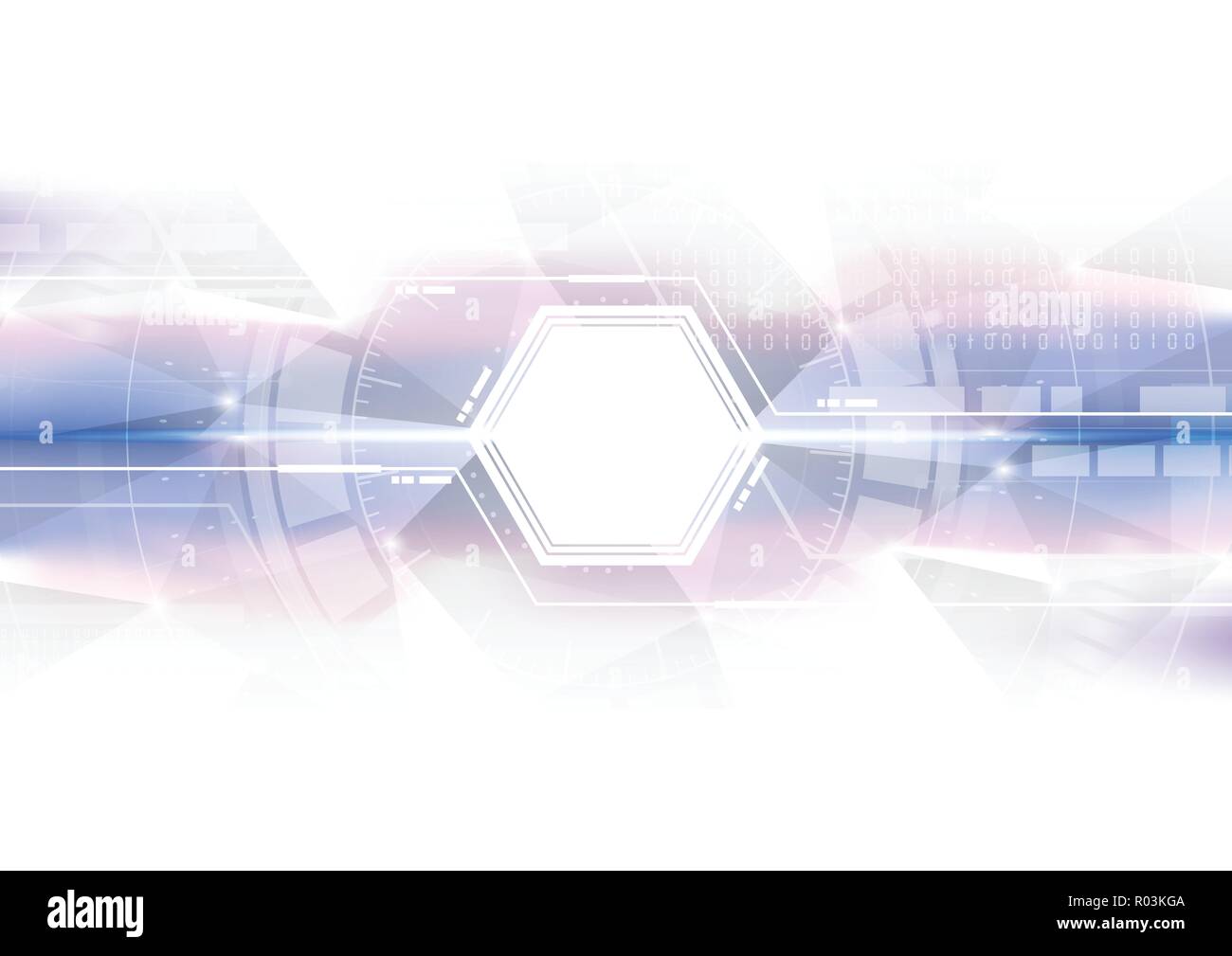 Technological hexagon colorful scanning interface abstract background vector design Stock Vector ...
