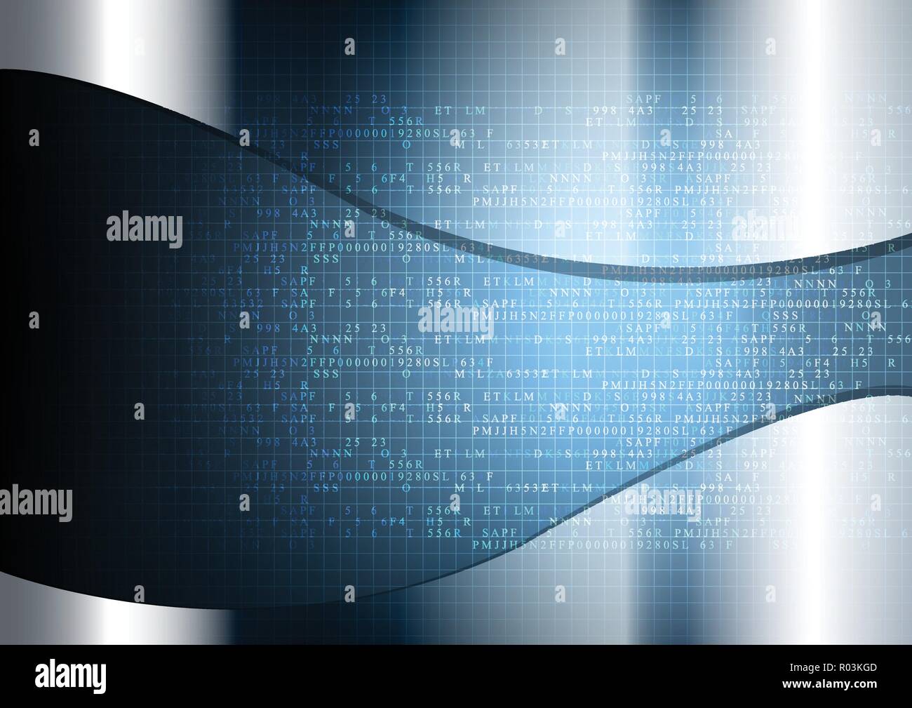 Technological lettering vector background template design Stock Vector ...