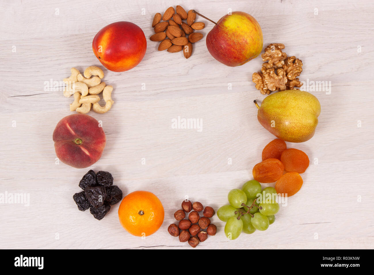 Fresh ripe fruits containing natural minerals, vitamins and dietary ...
