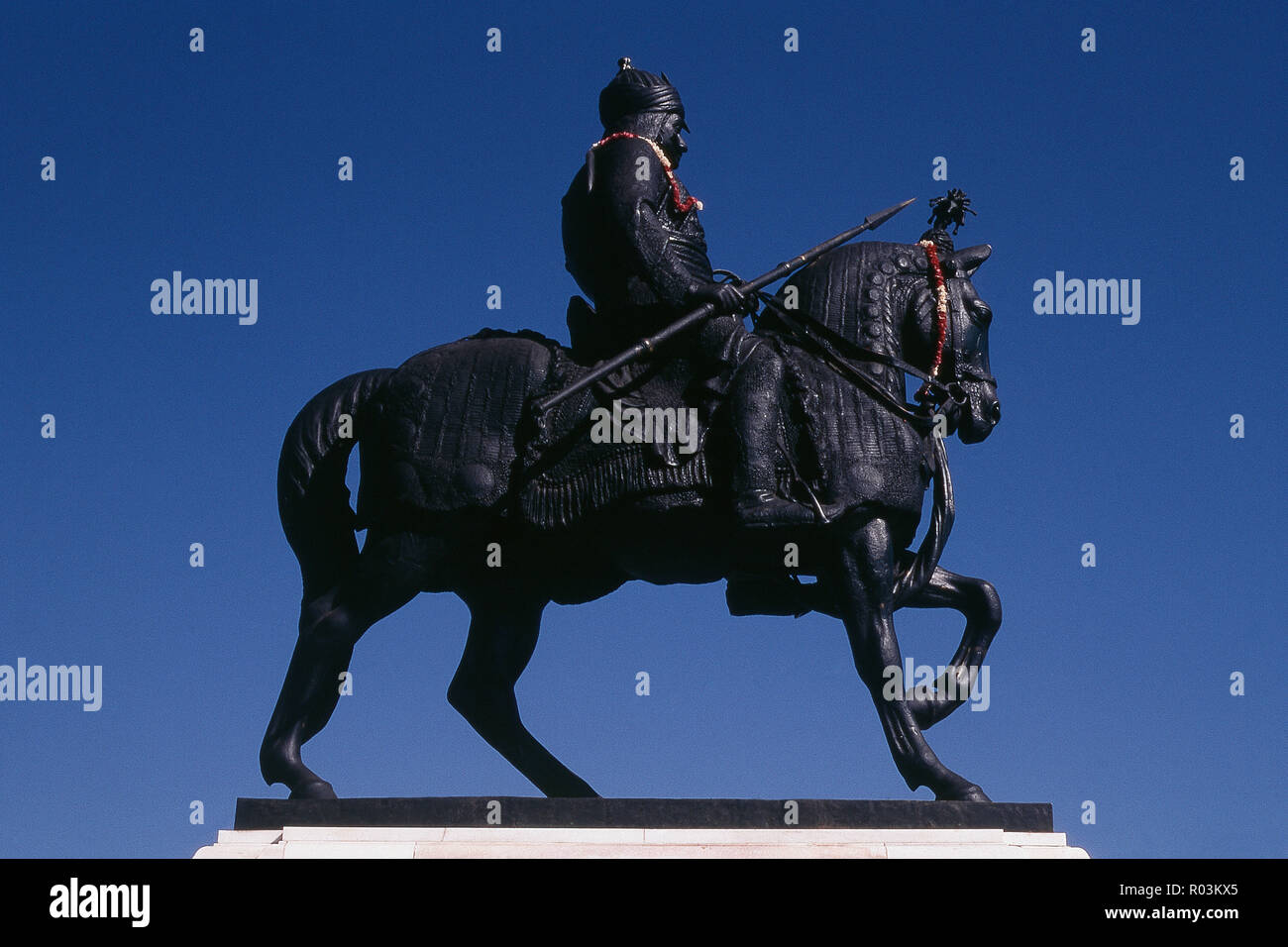 Maharana Pratap Statue at Moti Mogri, Udaipur, Rajasthan, India, Asia ...