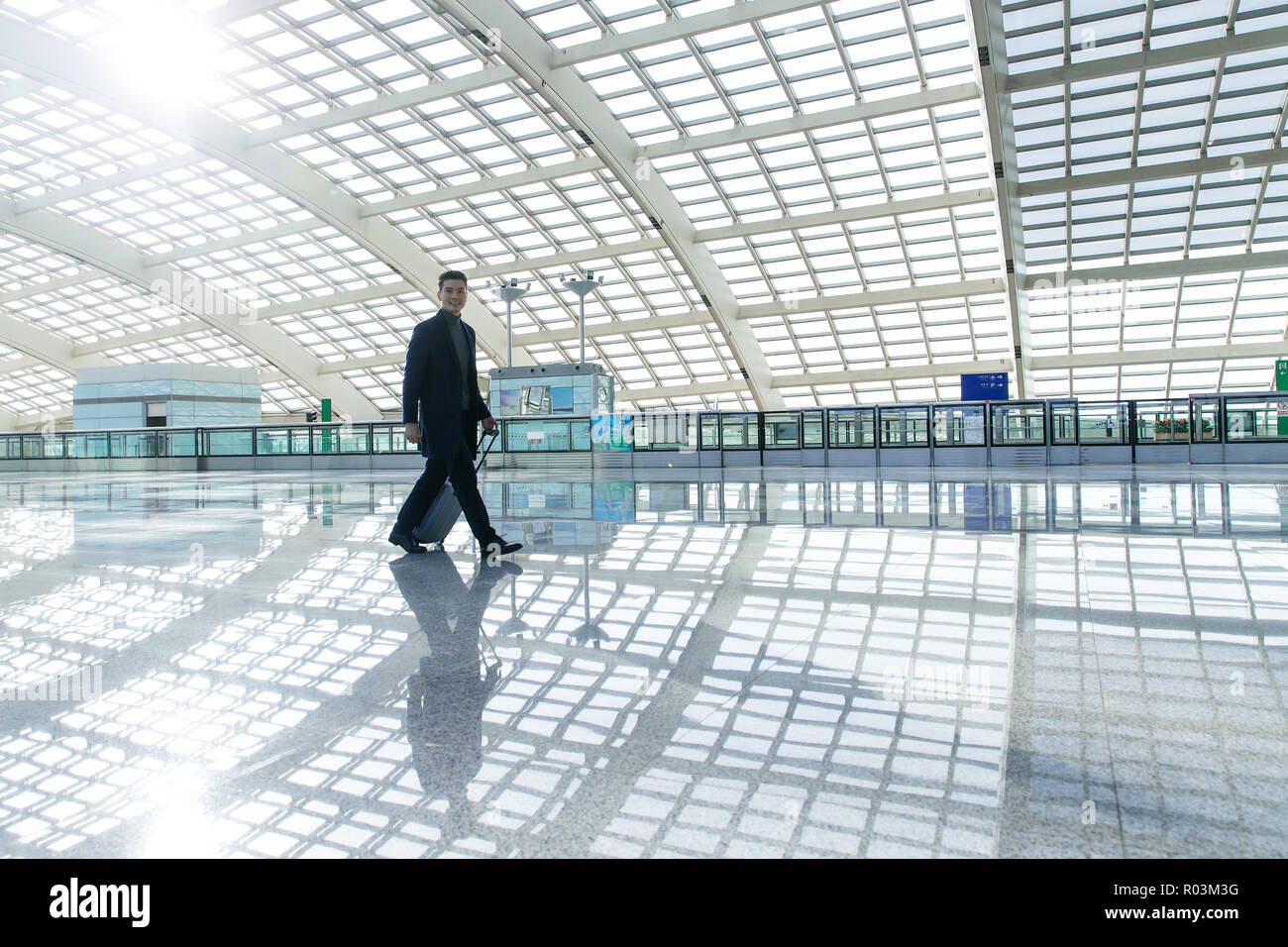 Business man at the airport Stock Photo - Alamy