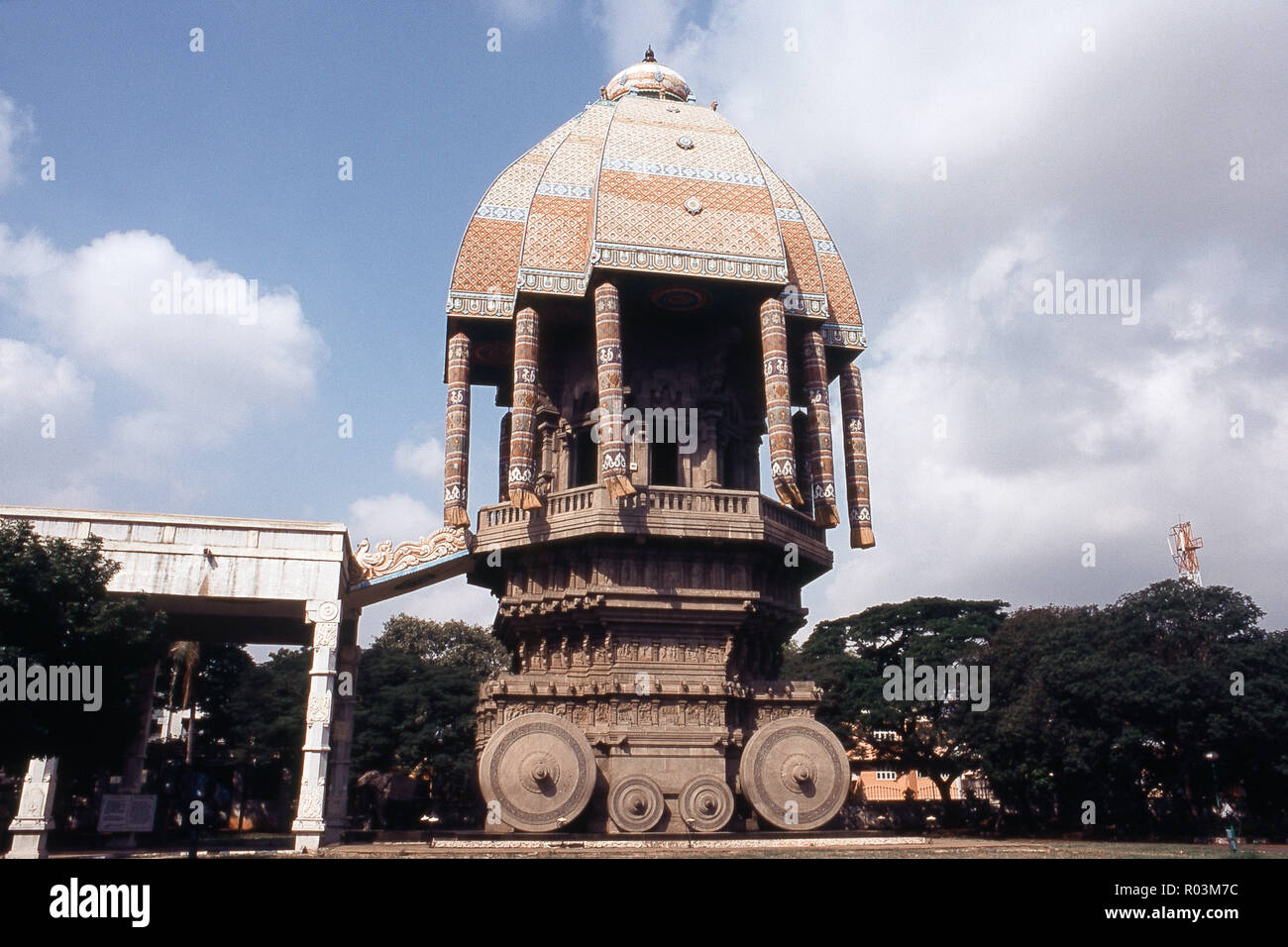 Valluvar Kottam chariot, Madras, Chennai, Tamil Nadu, India, Asia Stock ...