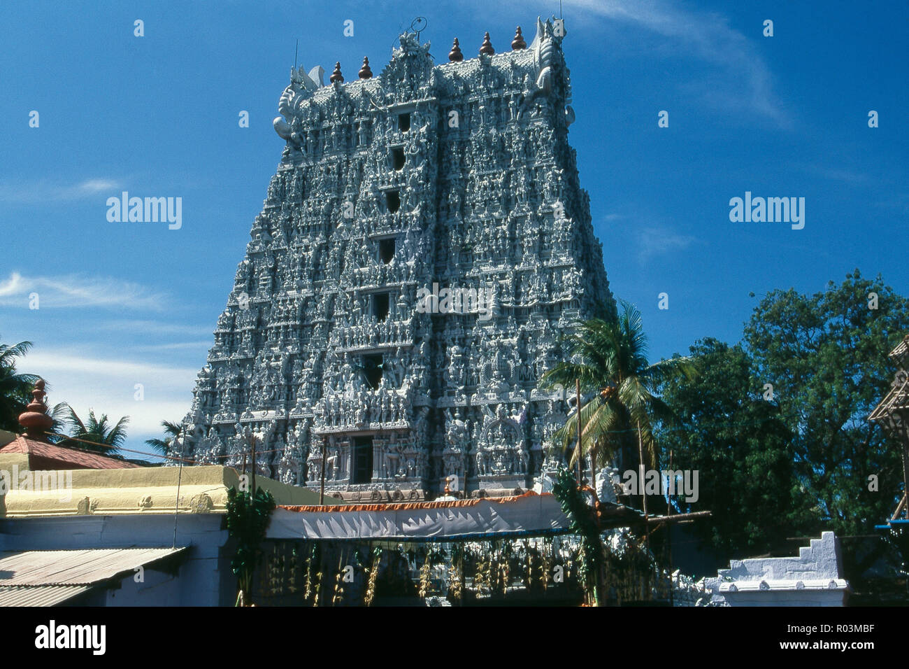The Thanumalayan Temple in Suchindram, Kanyakumari, Tamil Nadu, India ...