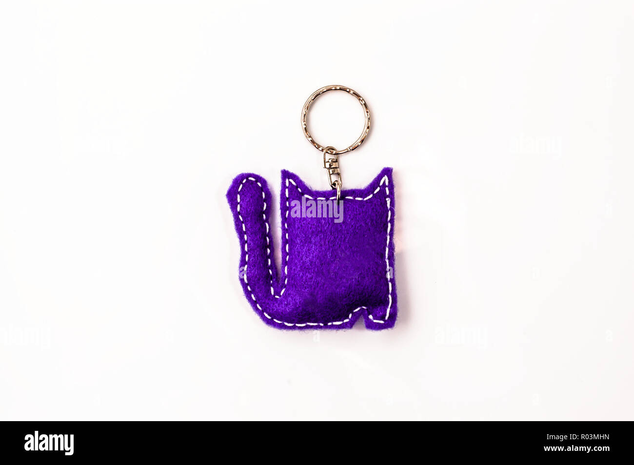 Key chain isolated on white background Stock Photo - Alamy