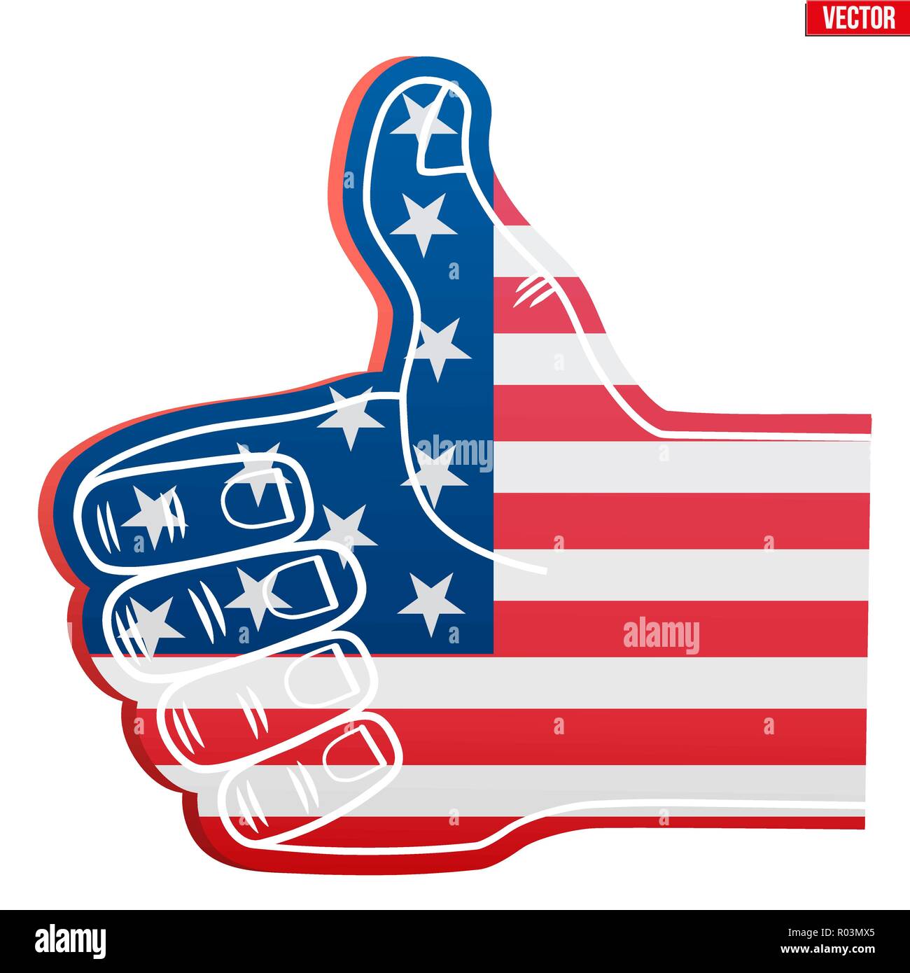 Flag fan accessory icon Stock Vector Images - Alamy