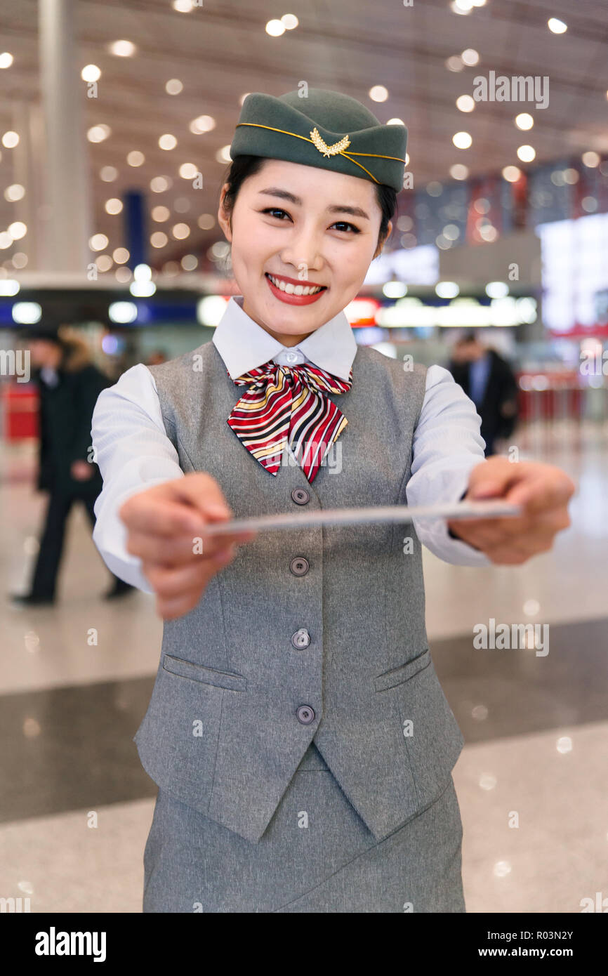 Female flight attendants hi-res stock photography and images - Alamy