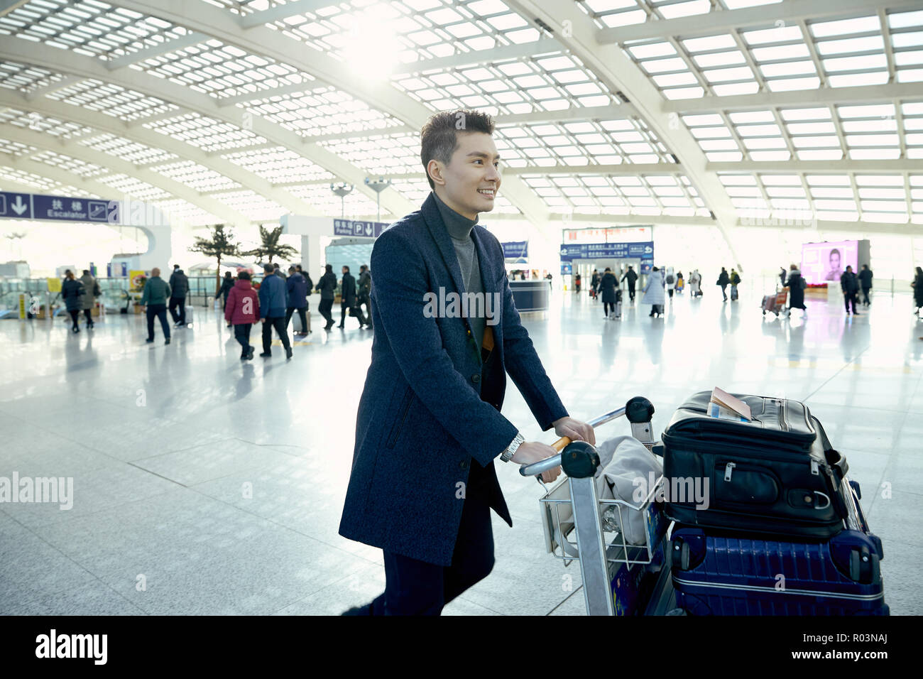 Business man at the airport Stock Photo - Alamy
