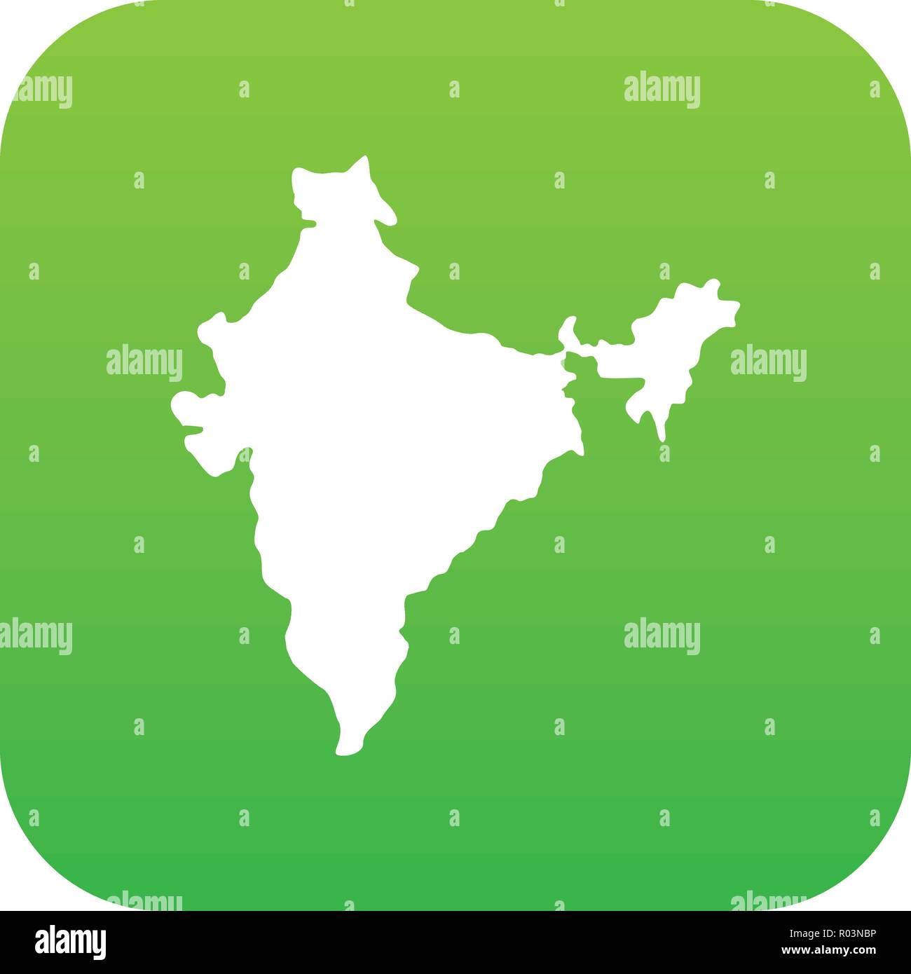 Indian map icon digital green Stock Vector Image & Art - Alamy