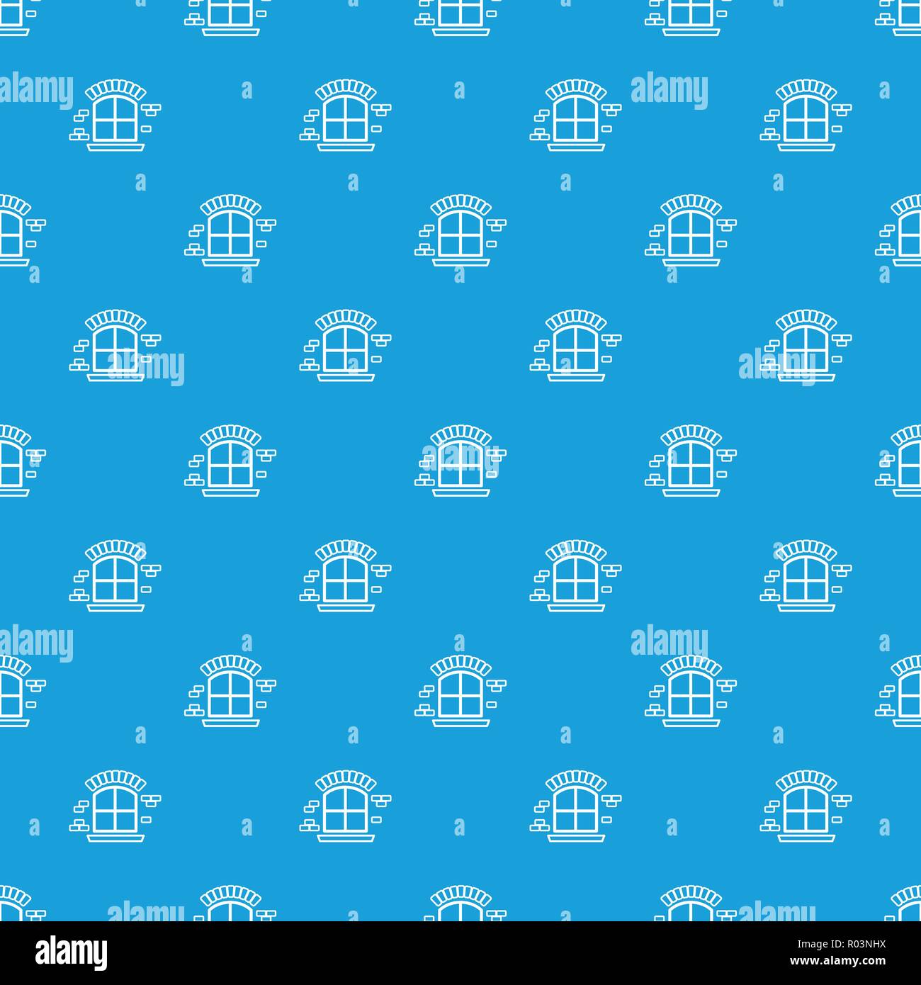 Small window frame pattern vector seamless blue Stock Vector Image ...