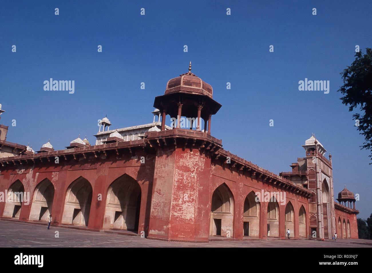 View of Akbar's tomb, Sikandra, Agra, Uttar Pradesh, India, Asia Stock ...