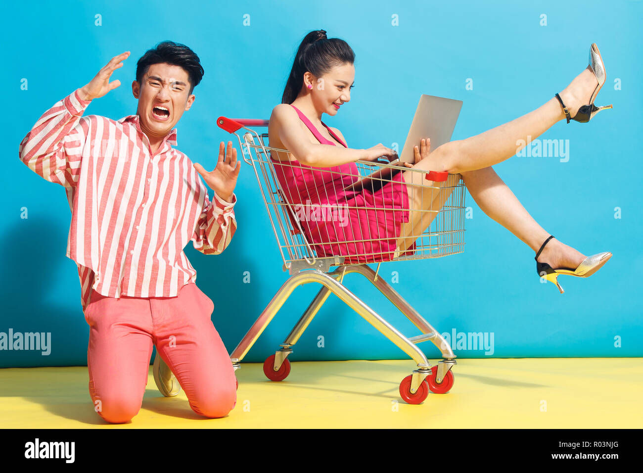 Women Stress Shopping High Resolution Stock Photography and Images - Alamy