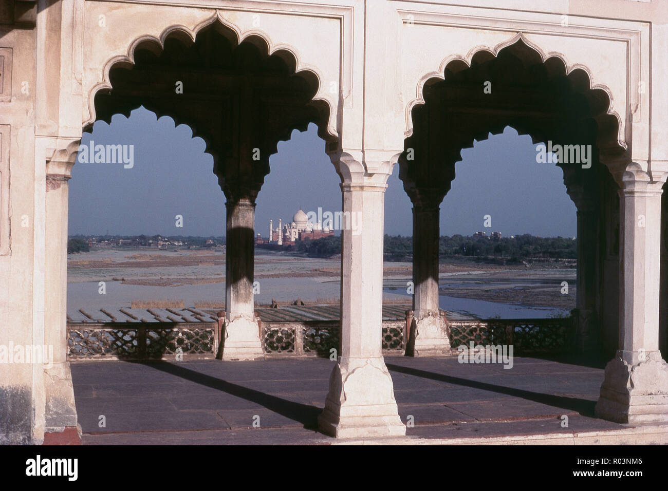 Taj Mahal from Red Fort, Agra, Uttar Pradesh, India, Asia Stock Photo ...