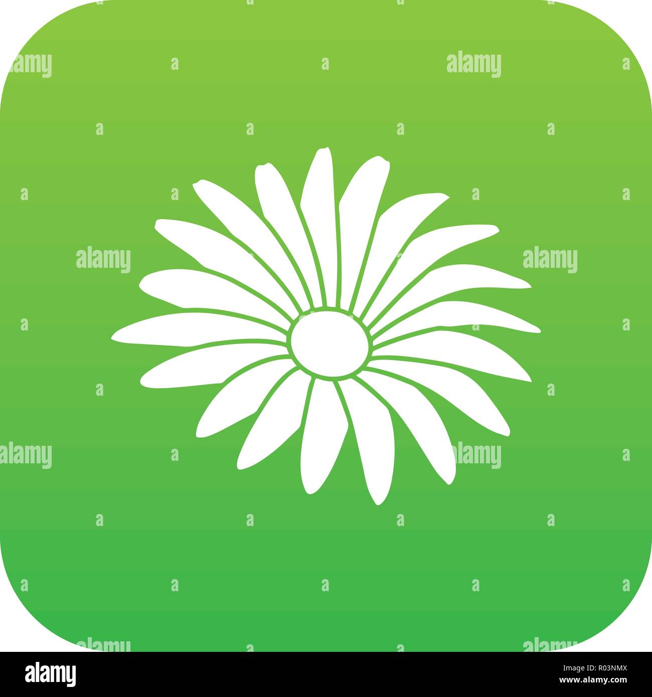 Gerber flower icon green vector Stock Vector Image & Art - Alamy