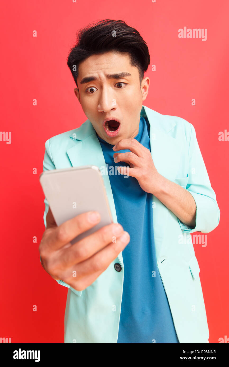 Vertical video young man dressed hi-res stock photography and images ...
