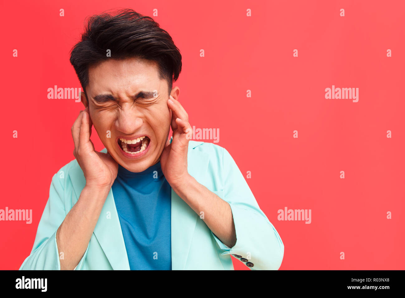 Young men of anxiety Stock Photo - Alamy