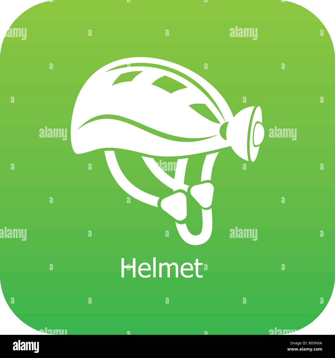 Helmet icon green vector Stock Vector Image & Art - Alamy