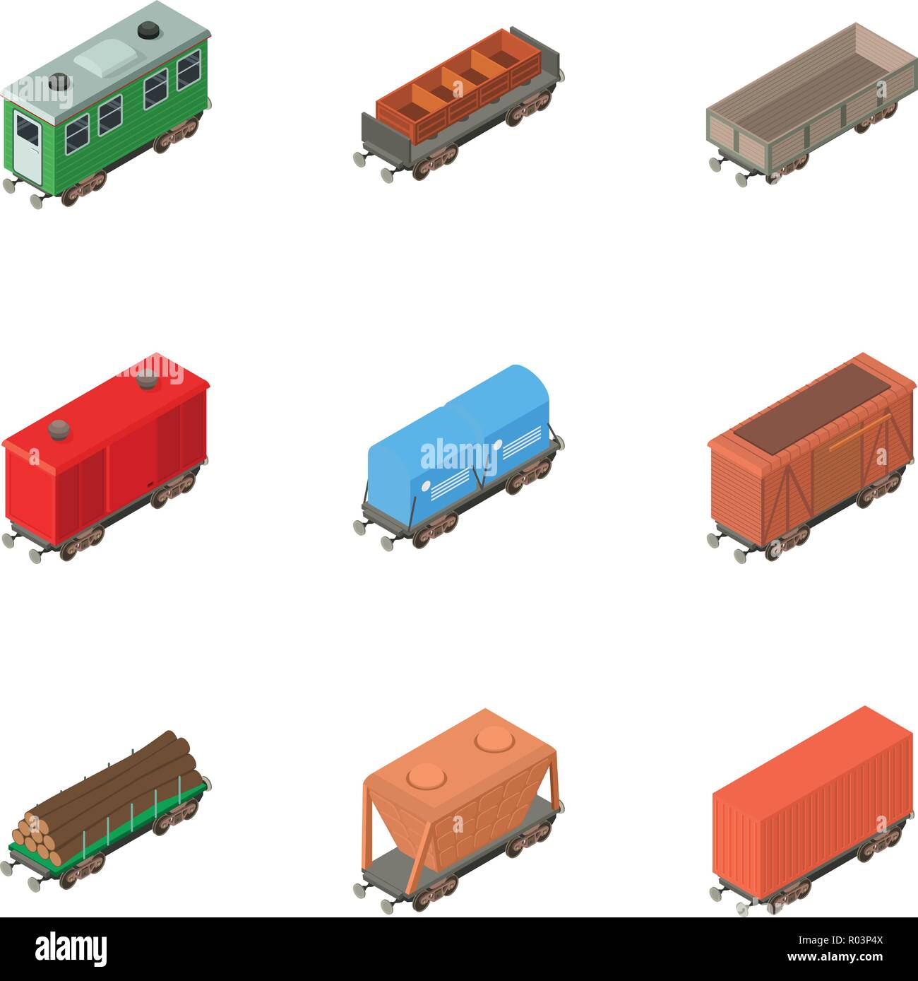 Railway boxcar Stock Vector Images - Alamy