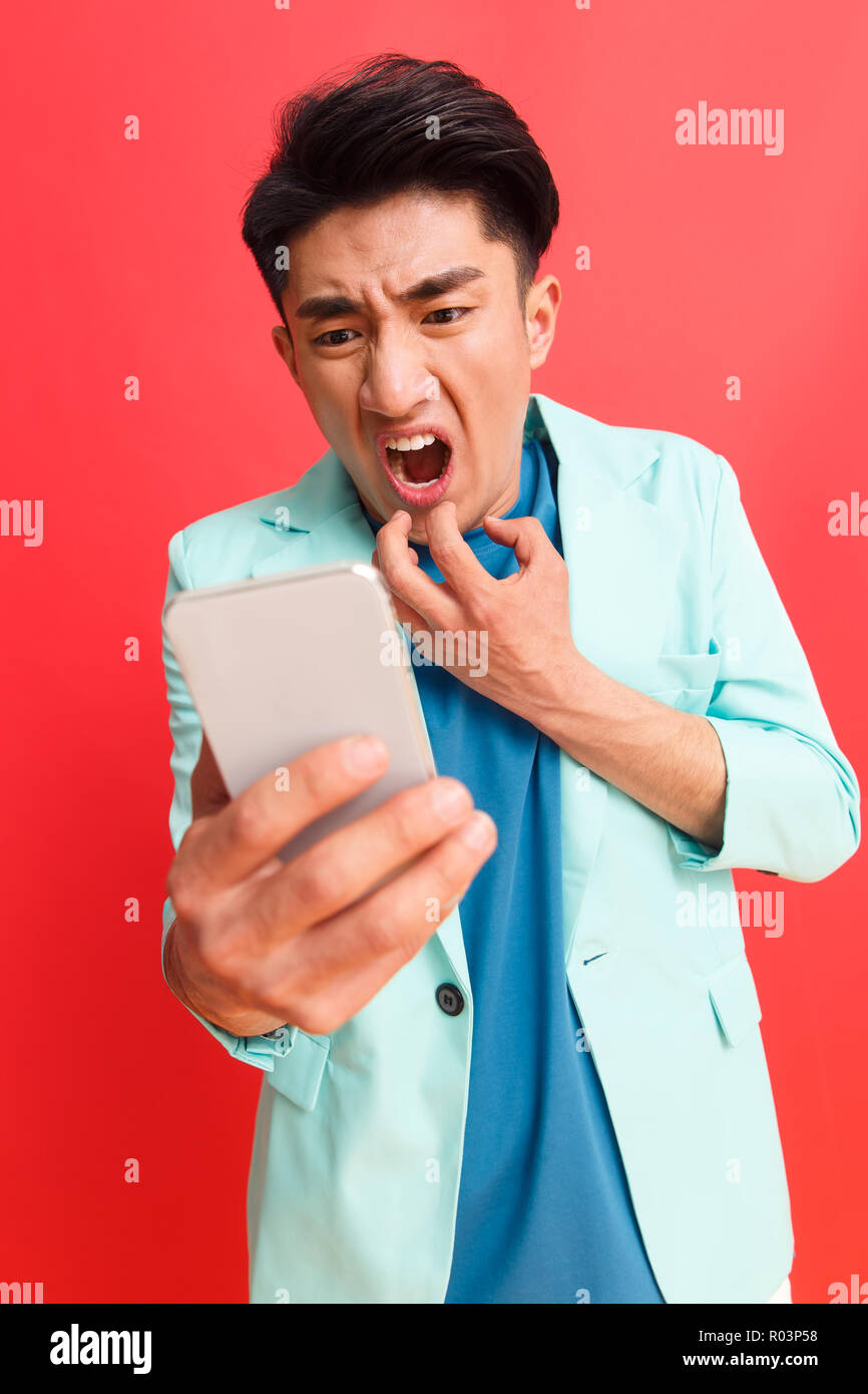 Vertical video young man dressed hi-res stock photography and images ...