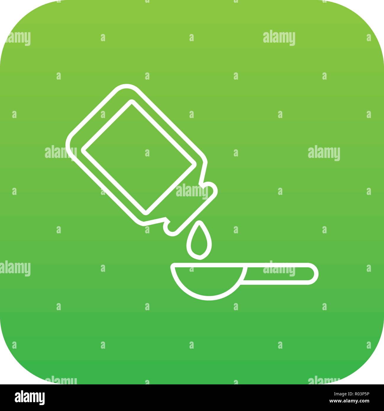 Medical syrup icon green vector Stock Vector Image & Art - Alamy