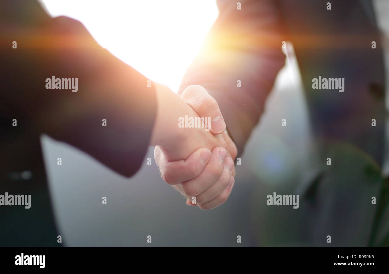 Business handshake ,congratulations or Partnership concept Stock Photo ...