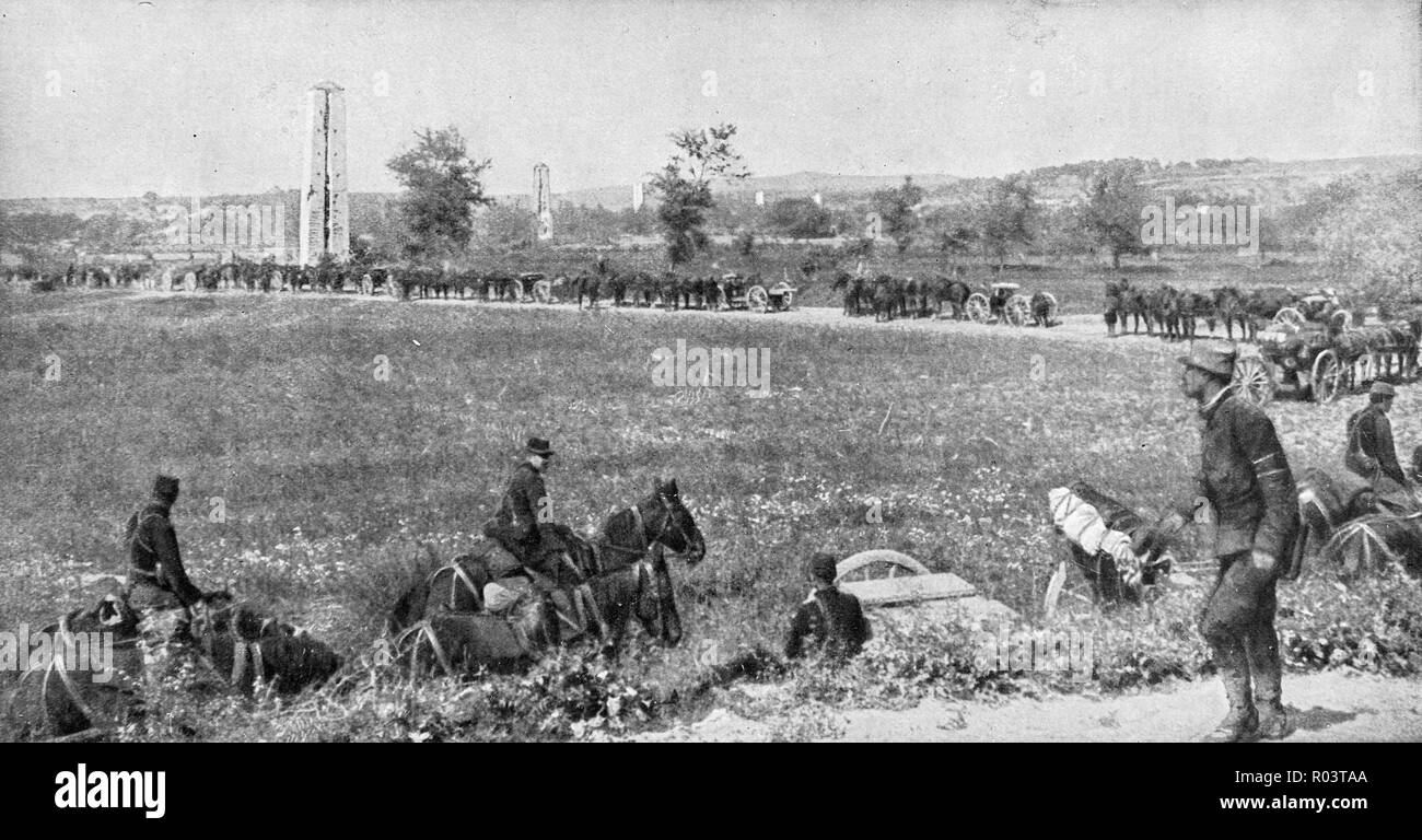 Dardanelles expedition, French artillery, 1915, Turkey Stock Photo - Alamy