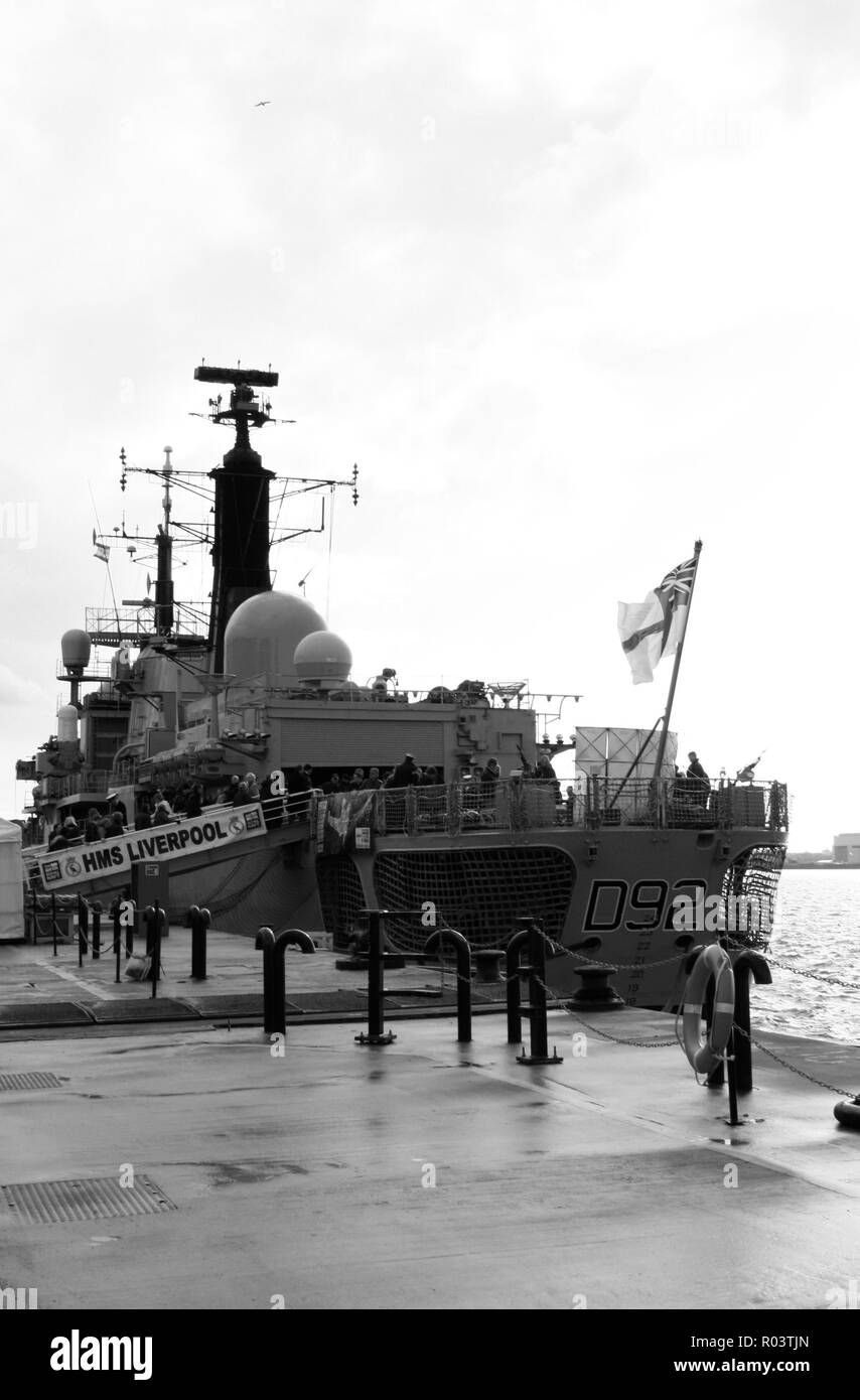 HMS Liverpool in Liverpool Stock Photo - Alamy