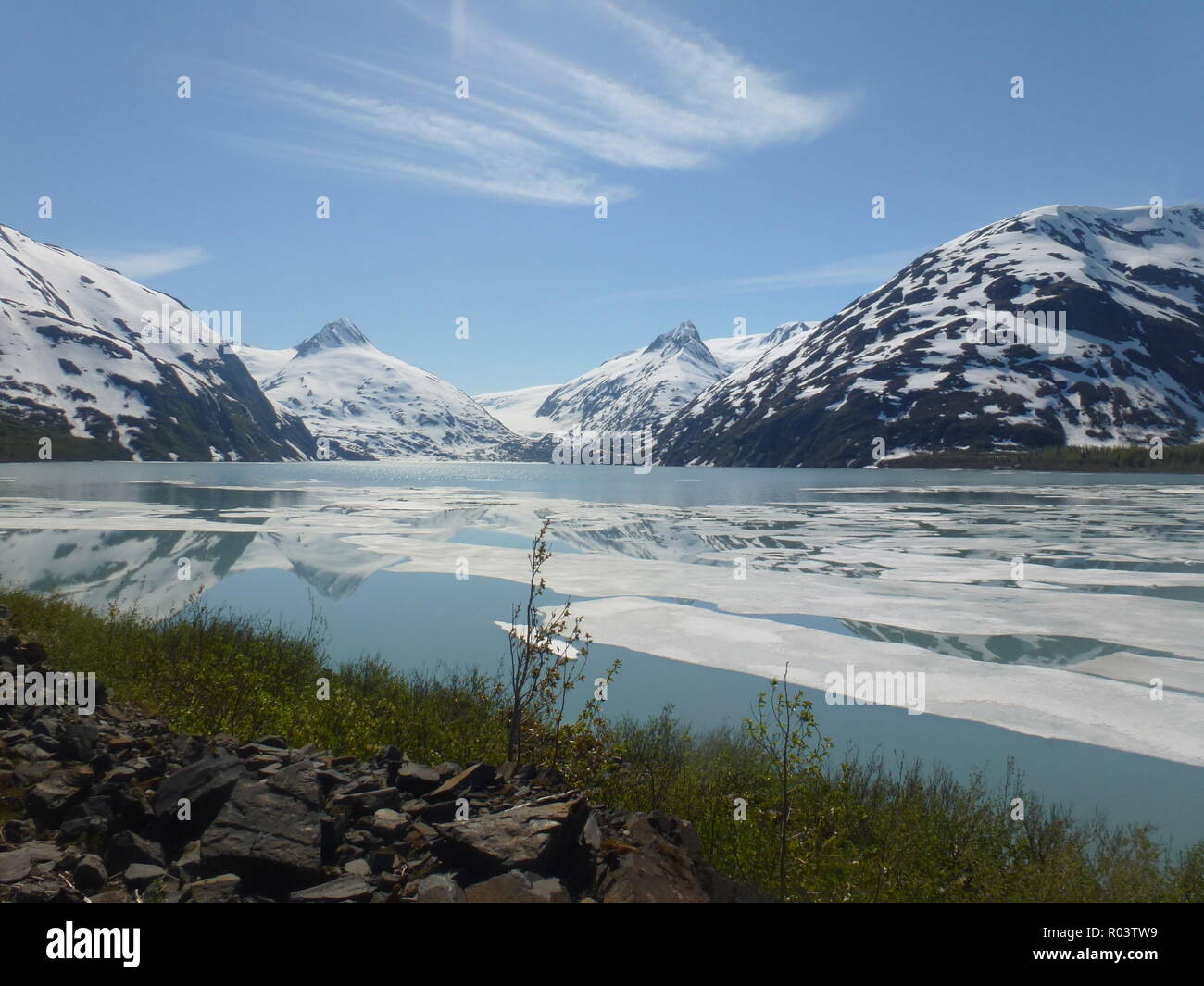 Lake in Alaska Stock Photo - Alamy