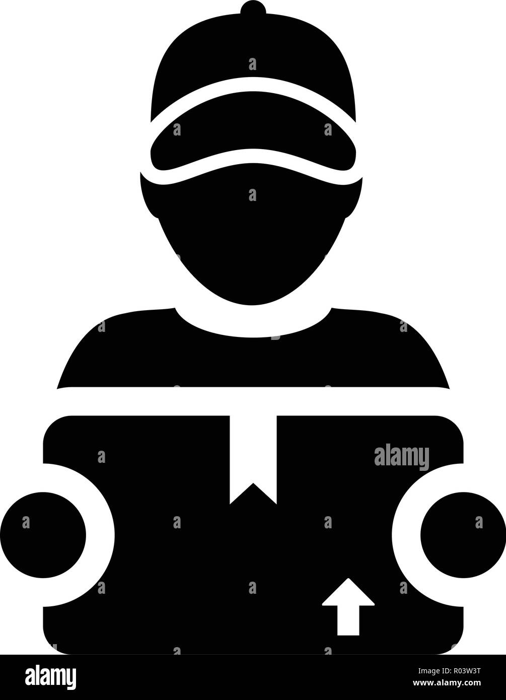 Export icon vector male logistics worker service person profile avatar ...