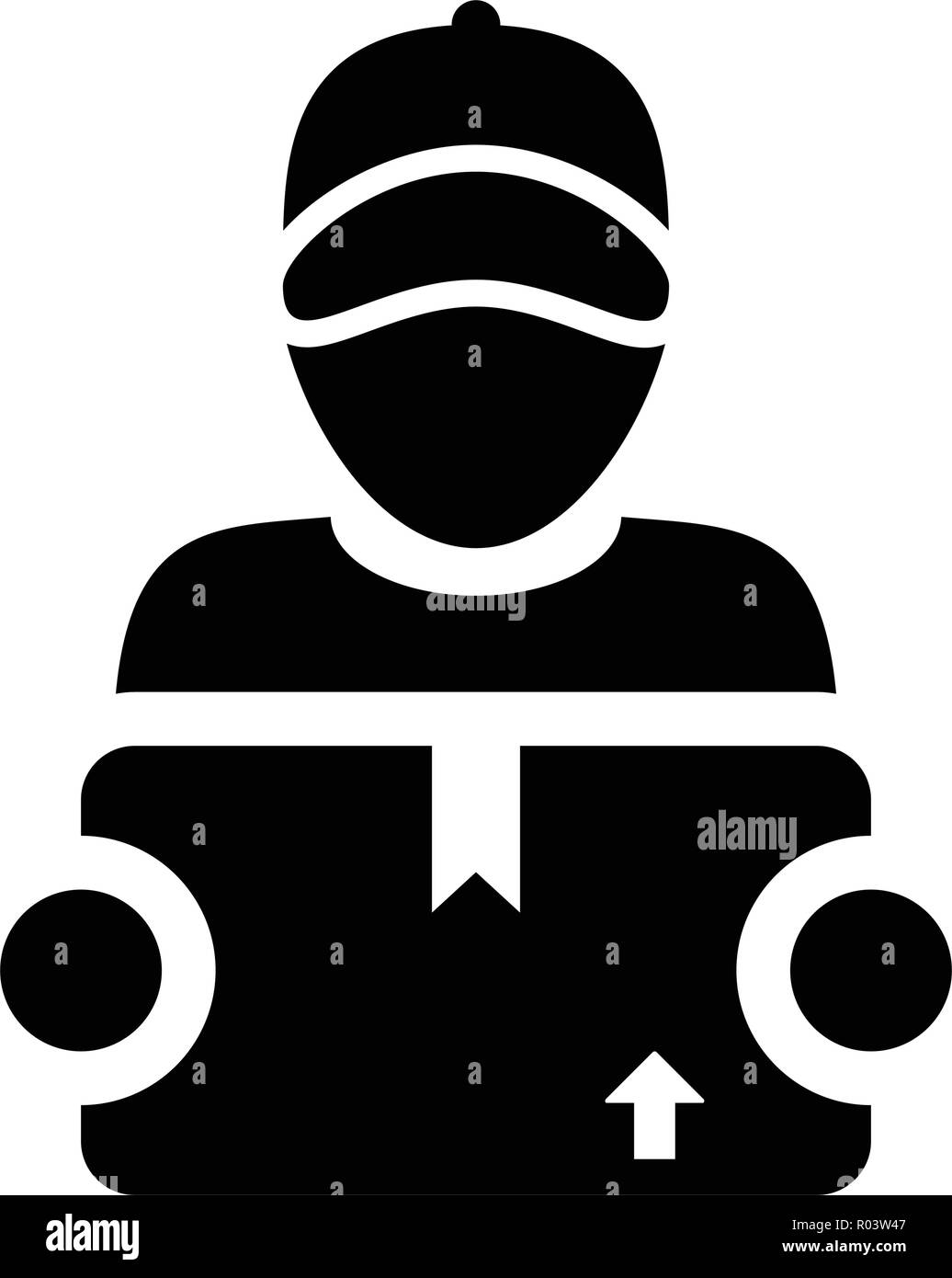 Man warehouse worker freight Black and White Stock Photos & Images - Alamy