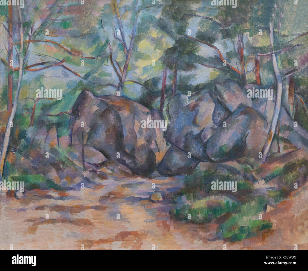 Forest with Boulders, Paul Cezanne, 1893, Zurich Kunsthaus, Zurich ...