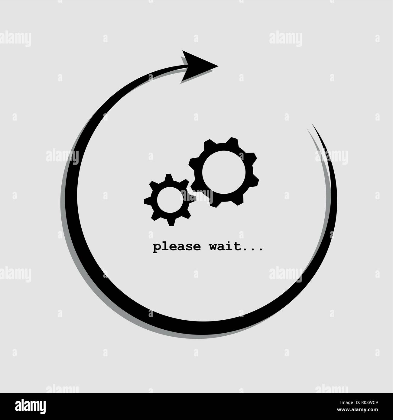 Please wait here sign hi-res stock photography and images - Alamy