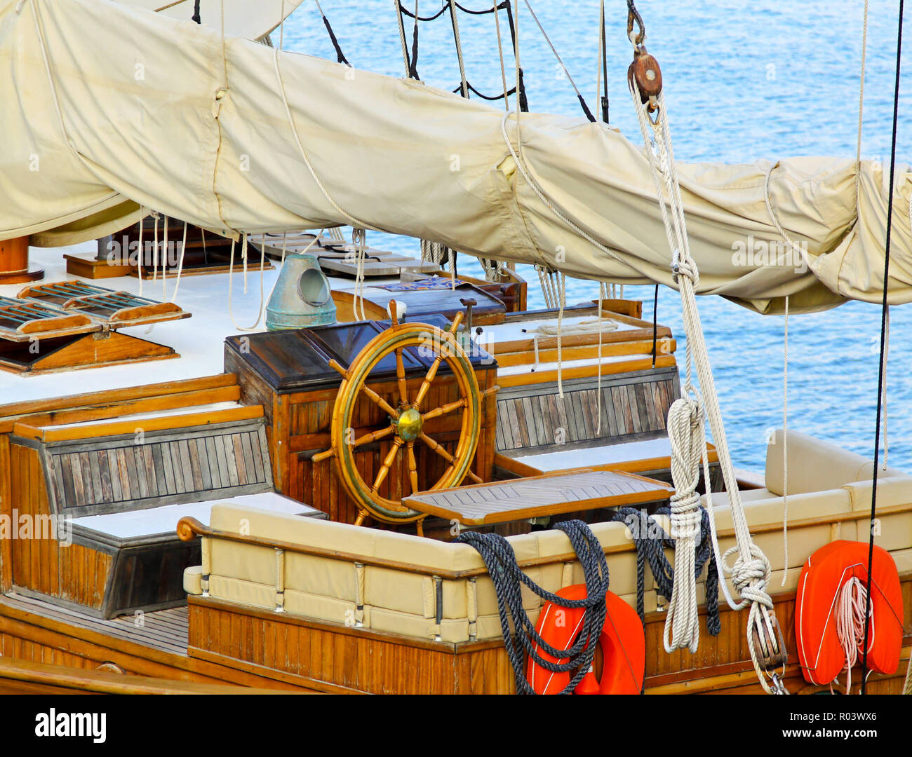 Old Sailing Ship Deck