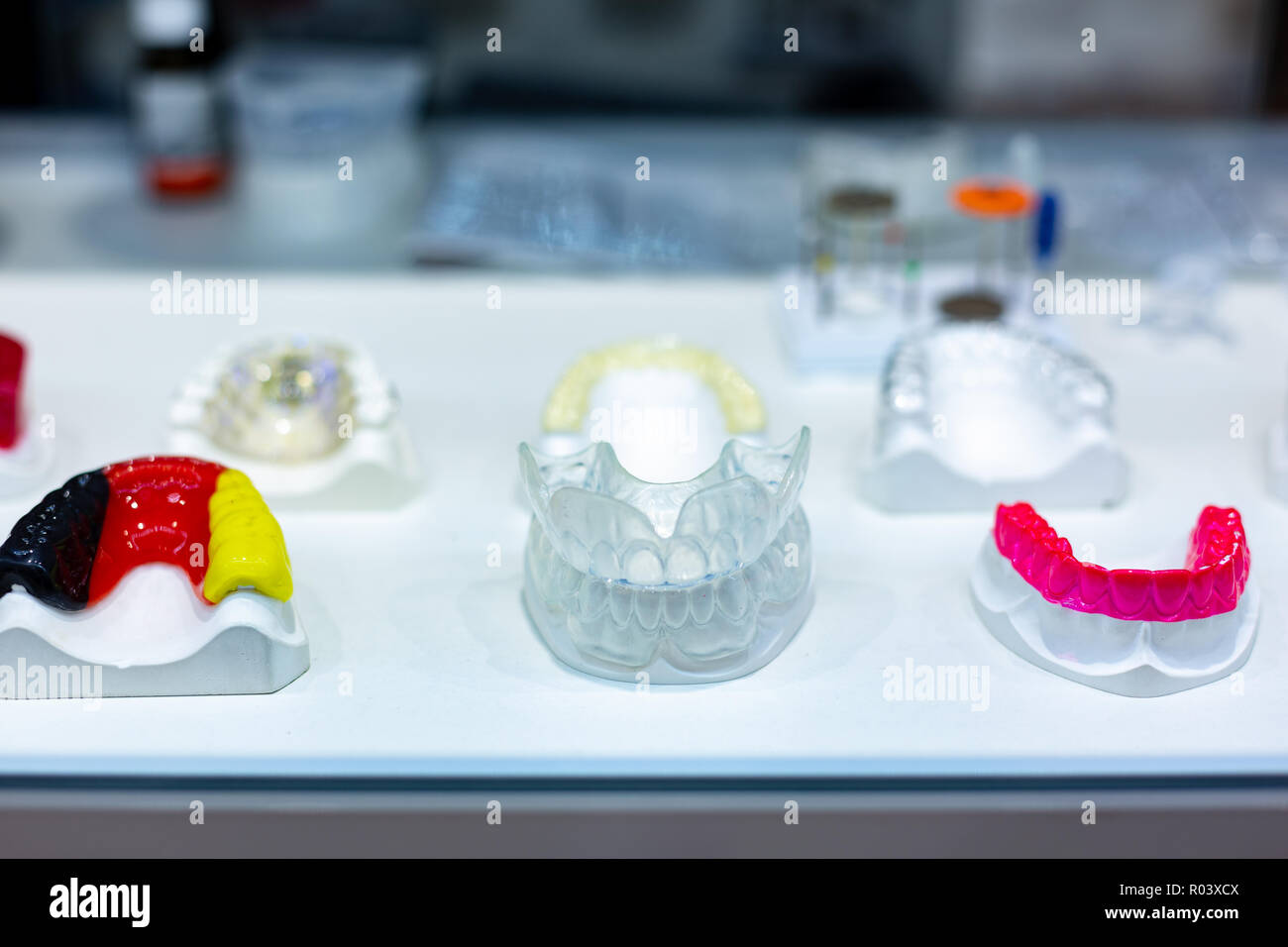 Dental orthodontic tools. Multi-colored device for making a molded ...