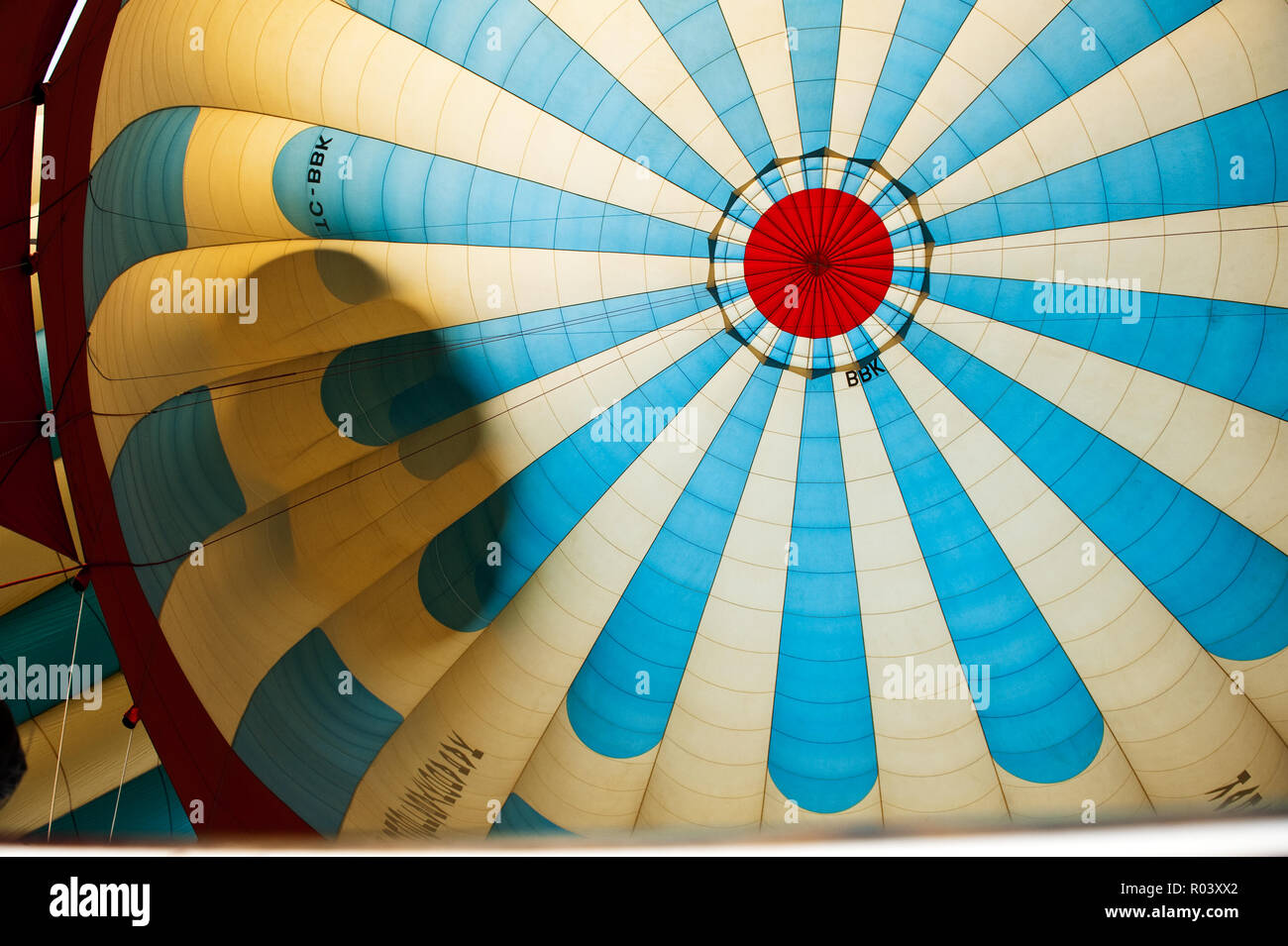 Inside of hot air balloon Stock Photo - Alamy